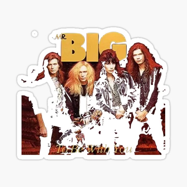 "MR.BIG ROCK BAND" Sticker for Sale by CarolyneConn | Redbubble