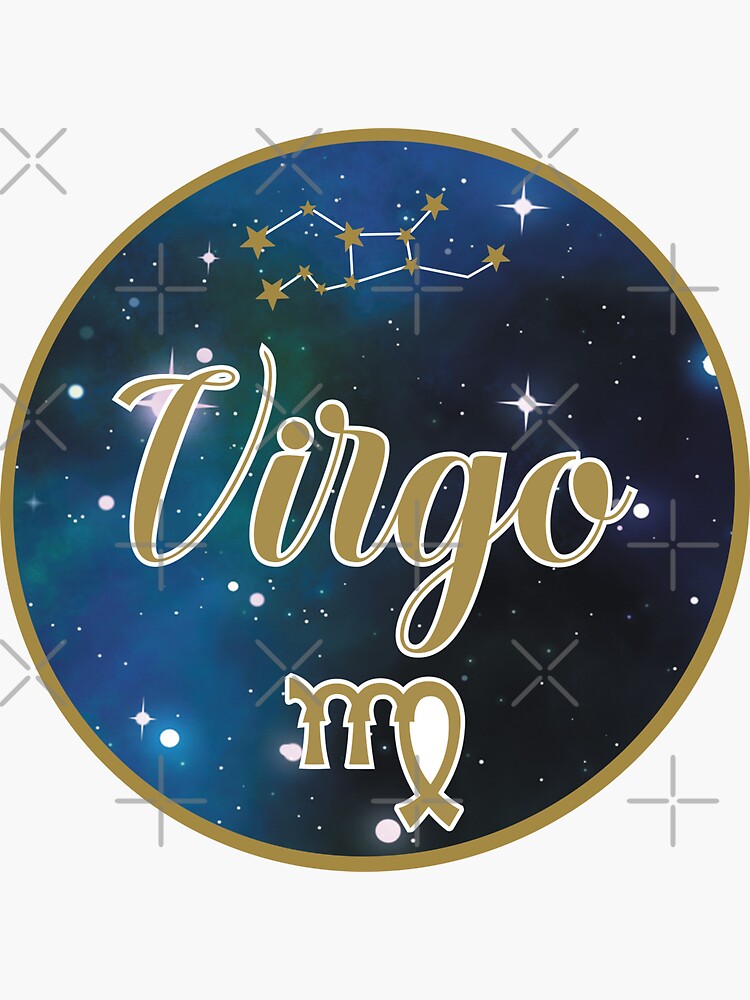 "Virgo Zodiac Sign - cute Virgo lettering" Sticker for Sale by MAPELPOD ...
