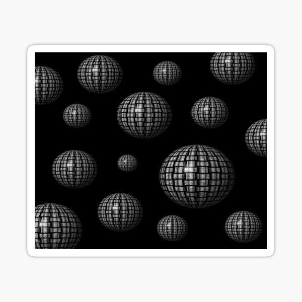 "SCIENCE FICTION THEME - ORBS ON BLACK BACKGROUND" Sticker for Sale by ...