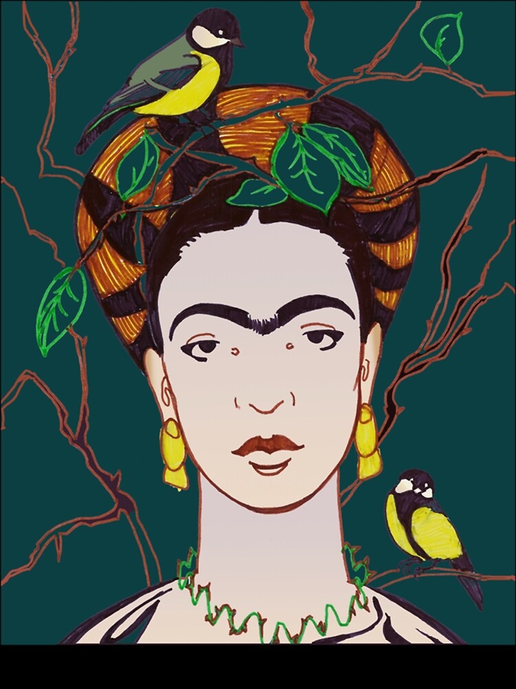 "FRIDA KAHLO Frieda Kahlo mask portrait Mexican Feminist Art " Art ...