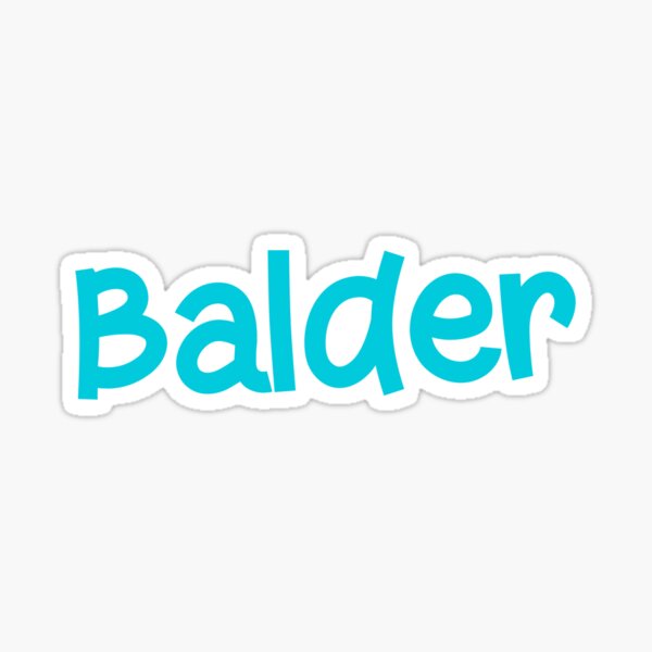 "Balder, Funny Cool Best color art" Sticker for Sale by artdragongift ...
