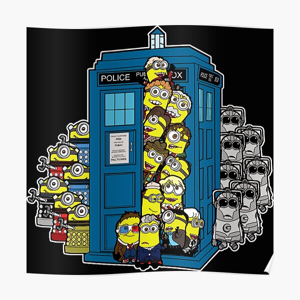 "Cartoon Look Out Doctor_Minion/Perfect Designs For Men & Women" Poster ...