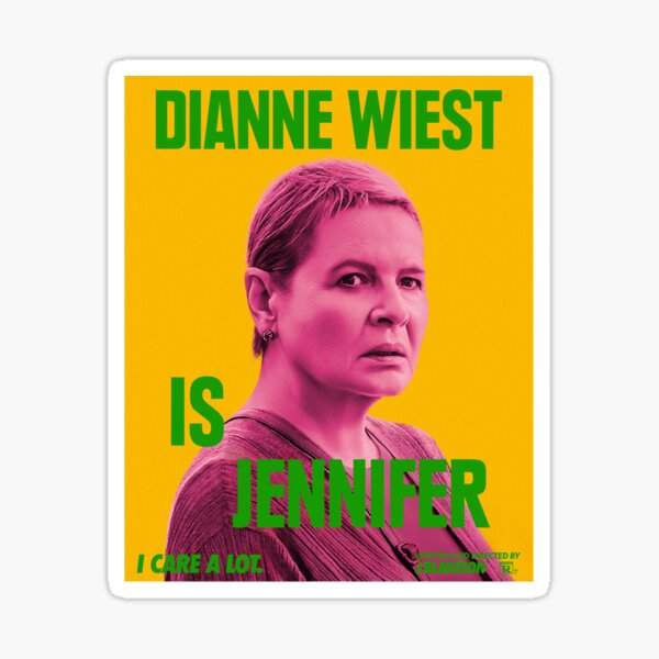 "Women Men Jennifer Great Model I Care A Lot Retro Vintage" Sticker for ...