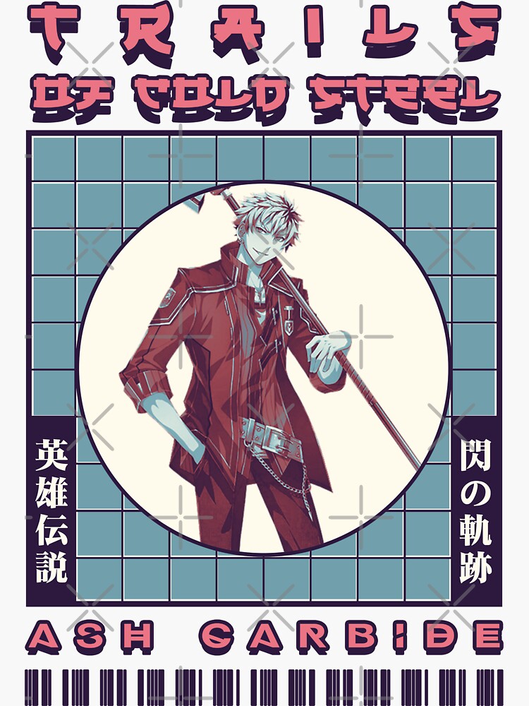 "TRAILS OF COLD STEEL - ASH CARBIDE" Sticker for Sale by AZURESIEGFRIED ...