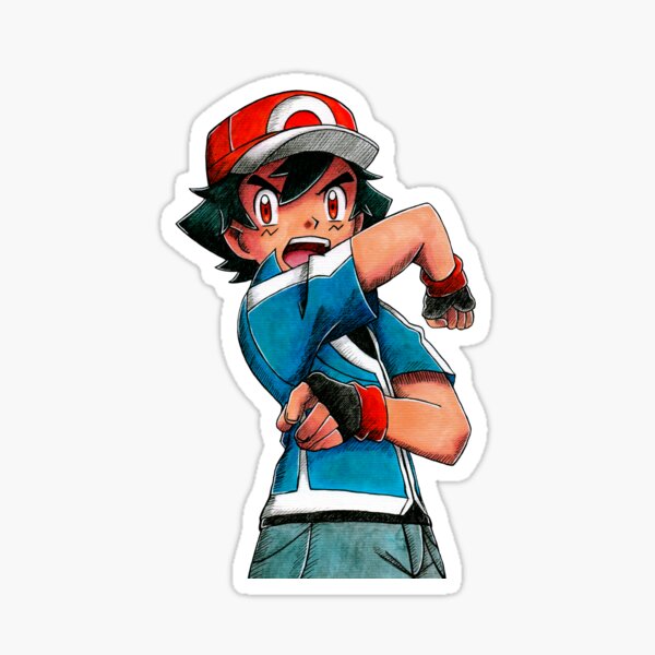 Ash Ketchum Stickers | Redbubble