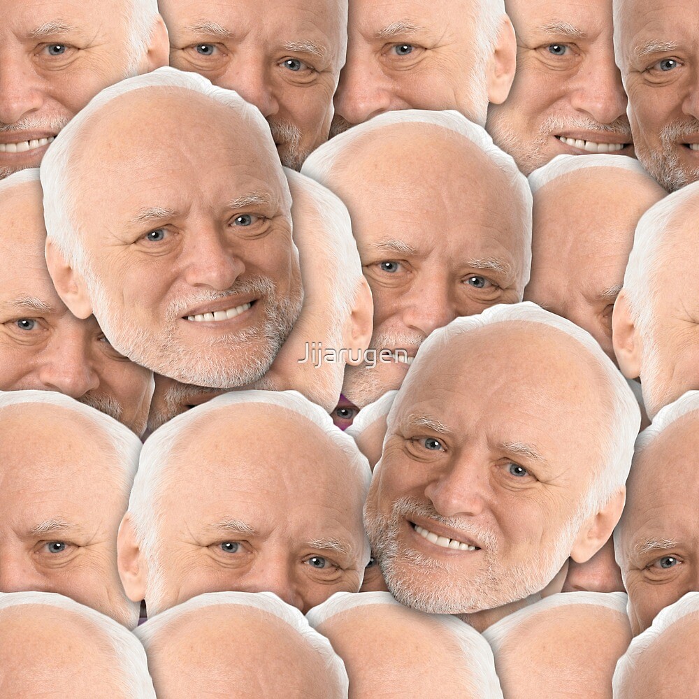 "Hide Your Pain Harold" by Jijarugen | Redbubble