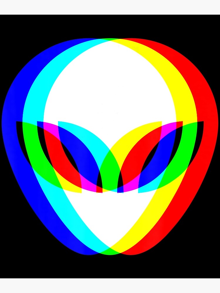 "Alien Head Trippy Vaporwave Techno Rave Edm Music Festival" Poster for ...