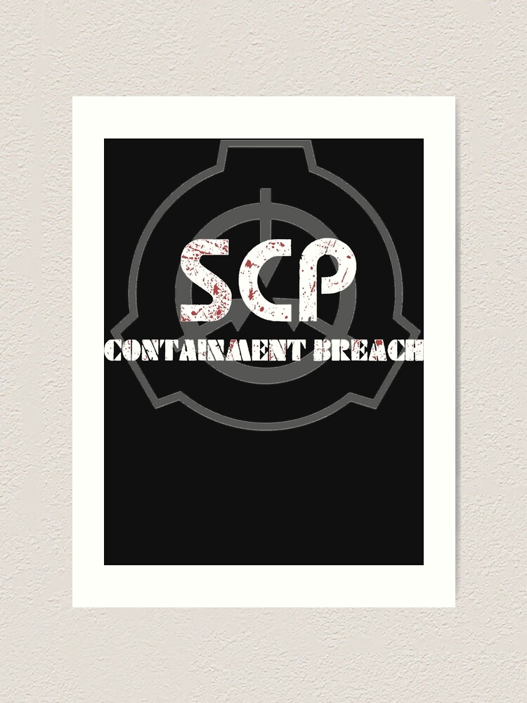 "SCP Containment Breach Game Bloody Distressed Logo" Art Print for Sale ...