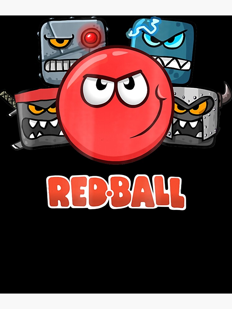 "Red Ball 4 - The Crew Kids " Poster for Sale by tahutater | Redbubble