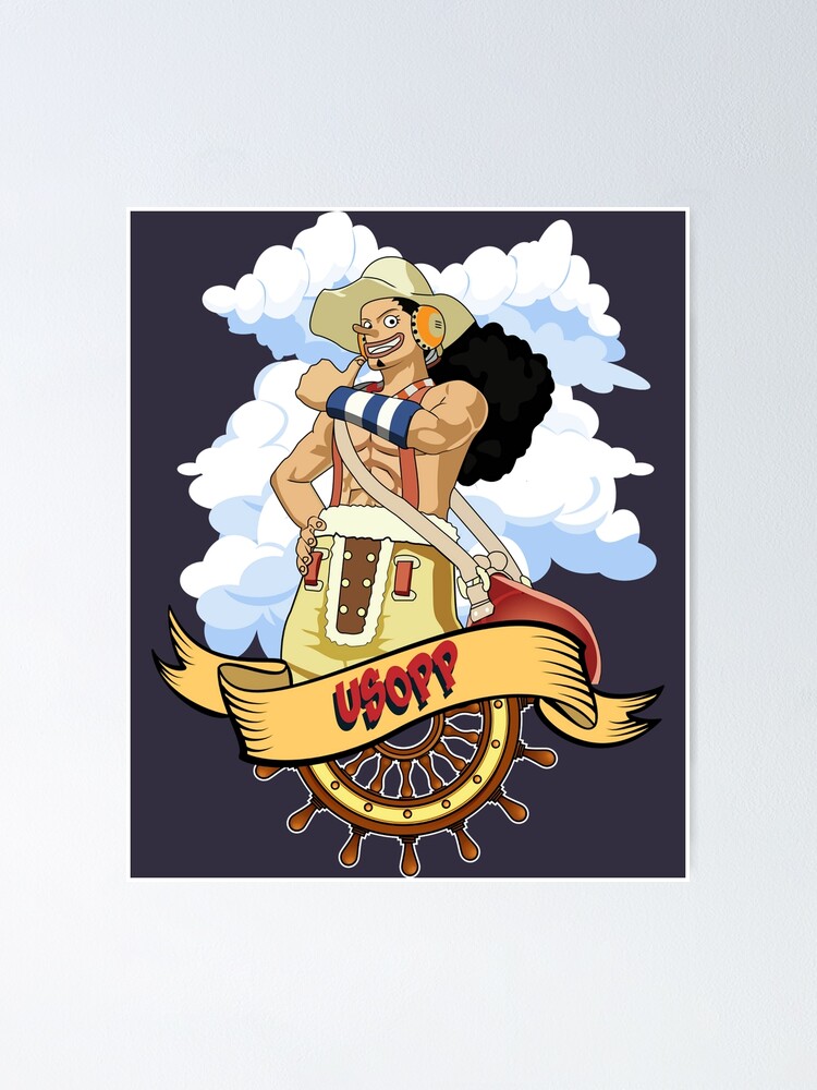 "Active Fascinating Mysterious Miracles One Piece Anime - Usopp Retro ...