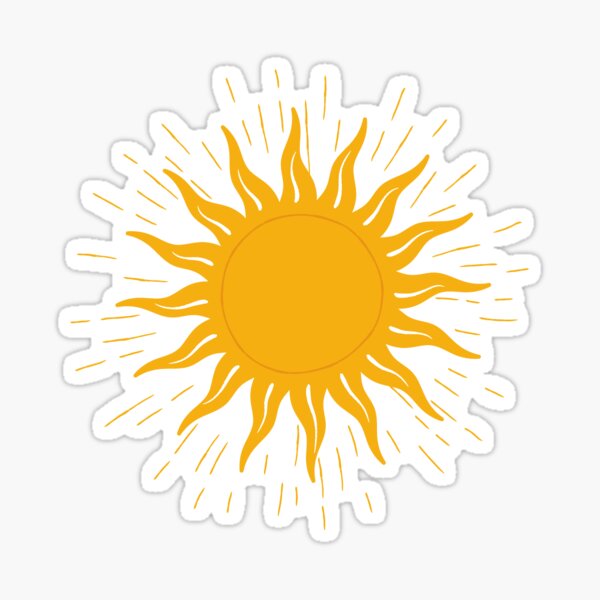 "RETRO SUN" Sticker for Sale by Iamhelios | Redbubble
