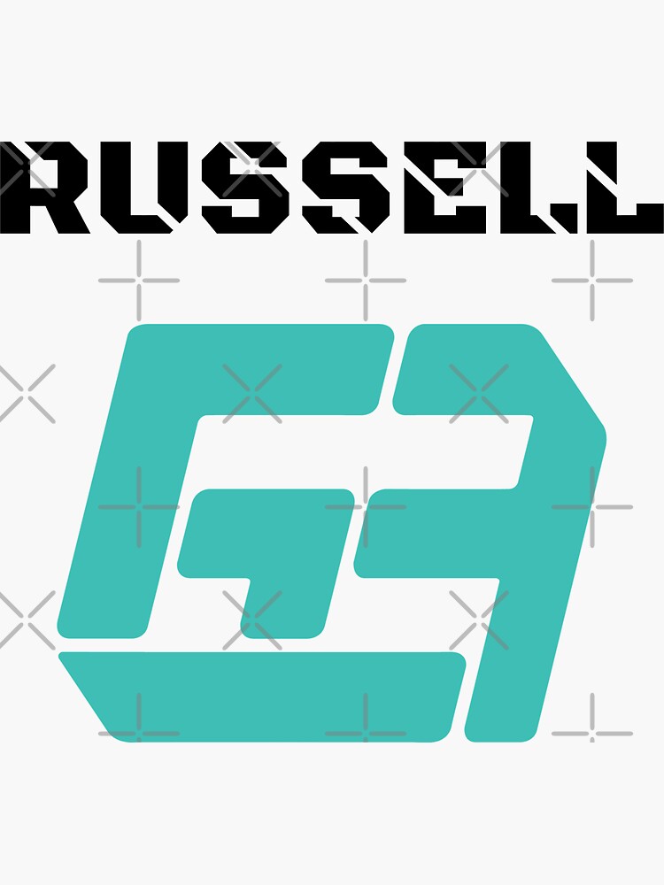 "George Russell Number 63 Mercedes 2023 Formula One" Sticker for Sale ...