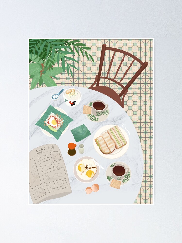 "Kopitiam Coffee Shop" Poster for Sale by Tulipions | Redbubble