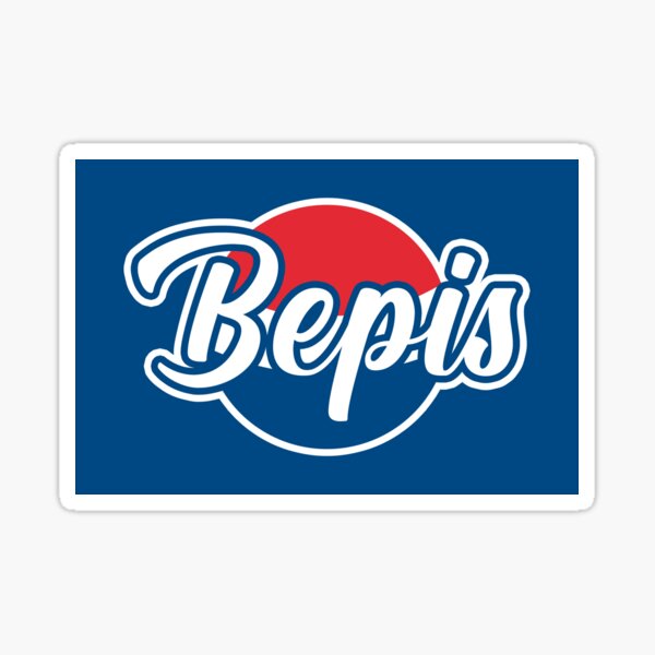 "Bepis" Sticker for Sale by GameRaccoon | Redbubble
