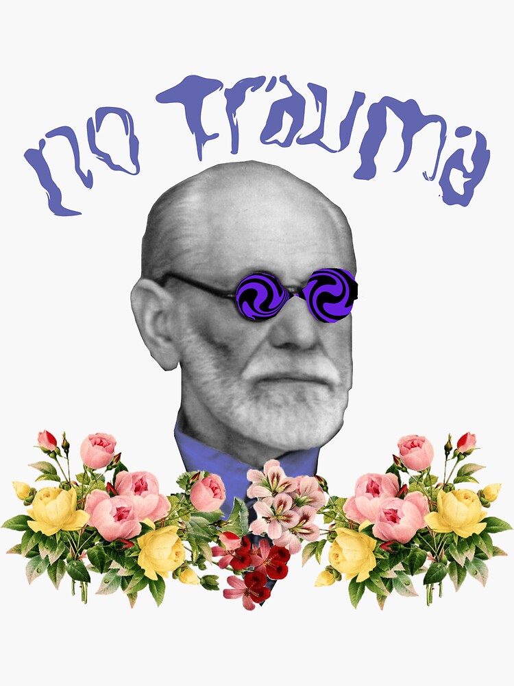 "no trauma " Sticker for Sale by zupperman | Redbubble