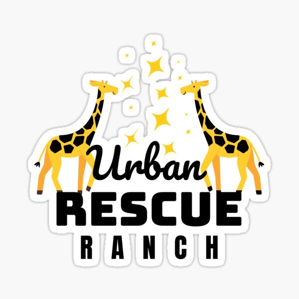 "Urban Rescue Ranch " Sticker for Sale by Anchorbutterfly | Redbubble