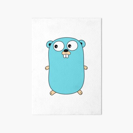 "Go Golang Gopher" Art Board Print for Sale by dydellhrfane | Redbubble
