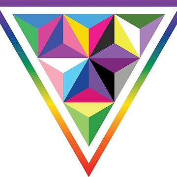 "LGBTQIA+ Pride Triangle" Sticker for Sale by grdyfn | Redbubble