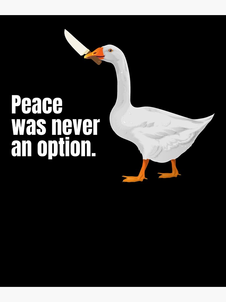 "Peace Was Never An Option" Poster for Sale by MosesSawayn | Redbubble
