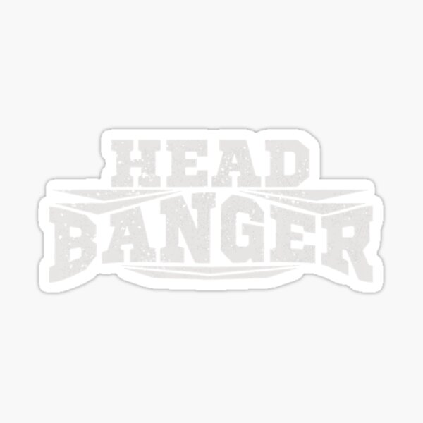 "Heavy Metal Head Banger Rock Music Lover" Sticker for Sale by ZinKham ...
