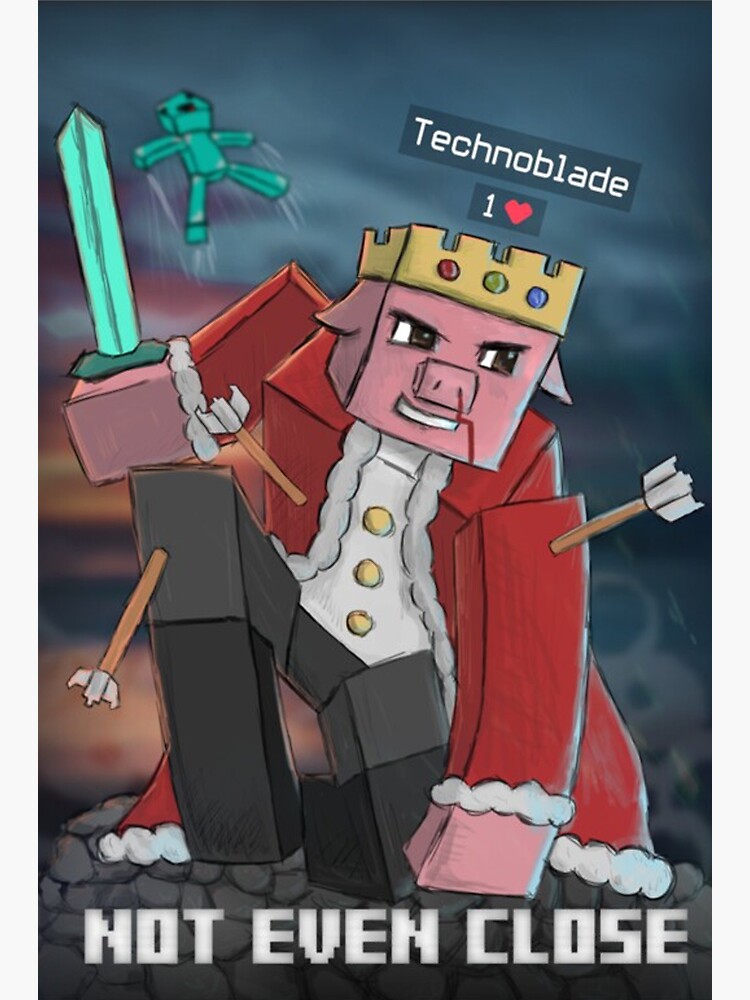"I Love Technoblade" Poster for Sale by jhonshepler | Redbubble