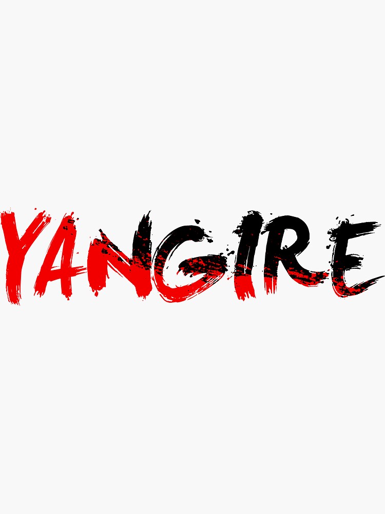 "Yangire Anime Shirt" Sticker by JaneFlame | Redbubble