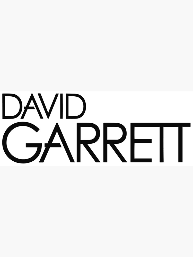 "David Garrett logo" Poster for Sale by TiffanyDuda | Redbubble