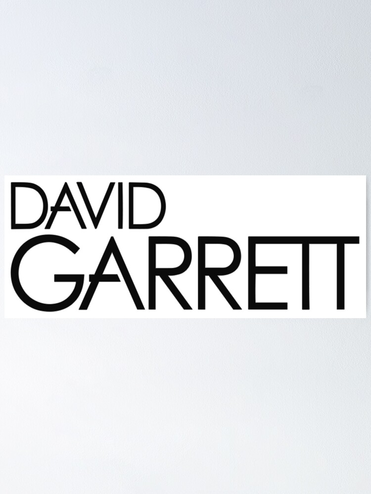"David Garrett logo" Poster for Sale by TiffanyDuda | Redbubble