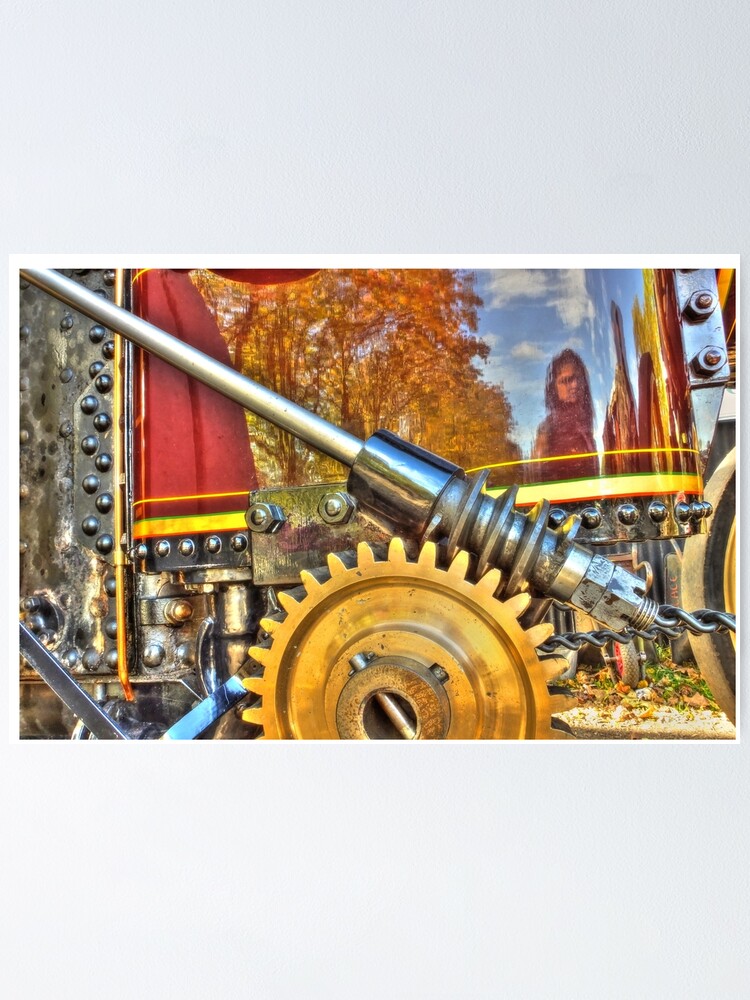 "Traction engine gear" Poster by Catchavista | Redbubble