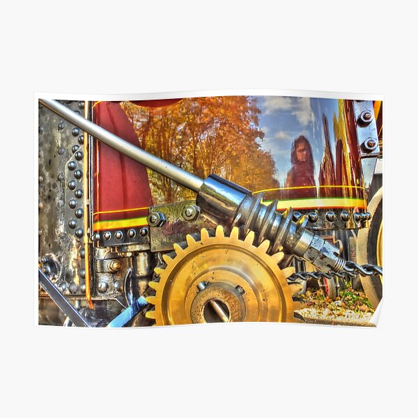"Traction engine gear" Poster by Catchavista | Redbubble