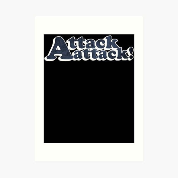 "attack attacK! logo " Art Print for Sale by Victor0Vega | Redbubble