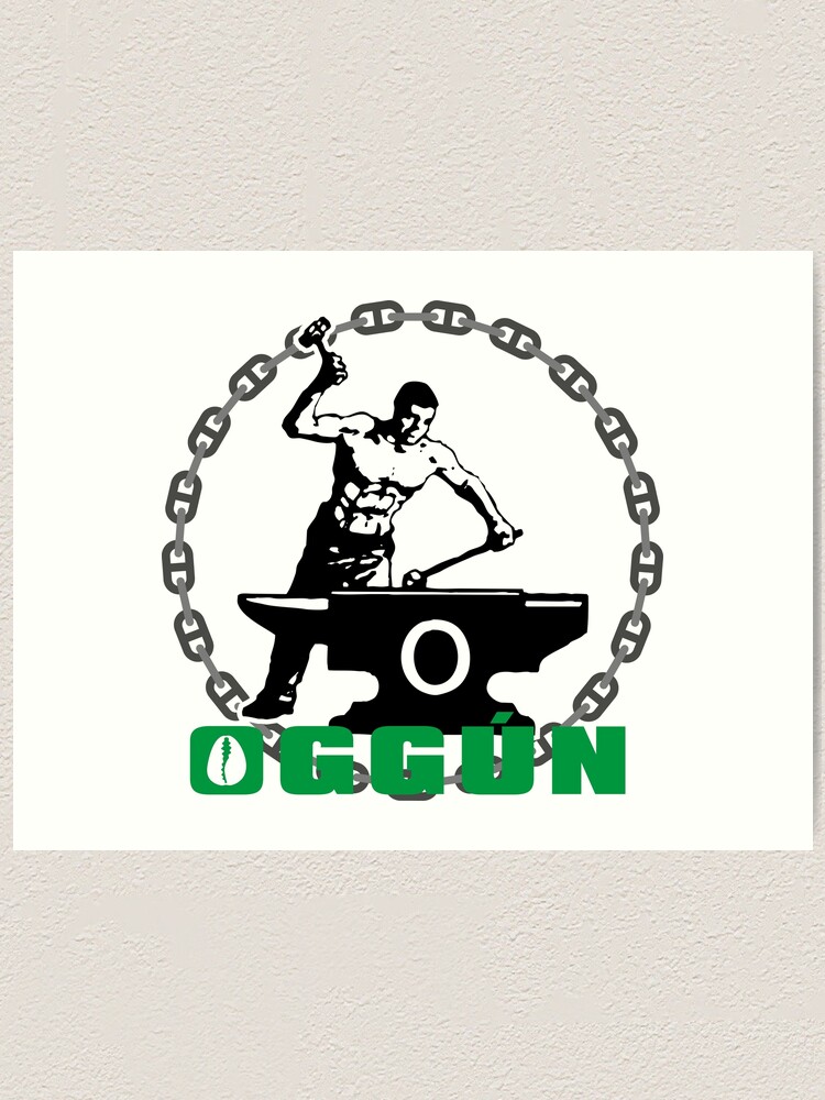 "Oggún the blacksmith" Art Print for Sale by Stanneman | Redbubble