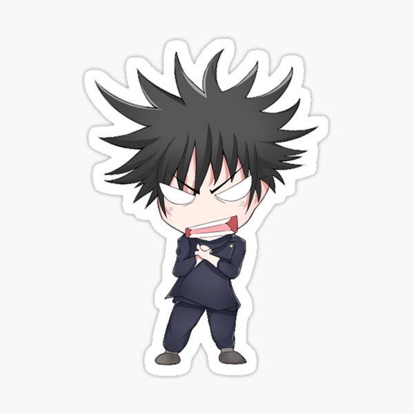 "Megumi Fushiguro Angry Joke Face Jujutsu Kaisen " Sticker for Sale by ...
