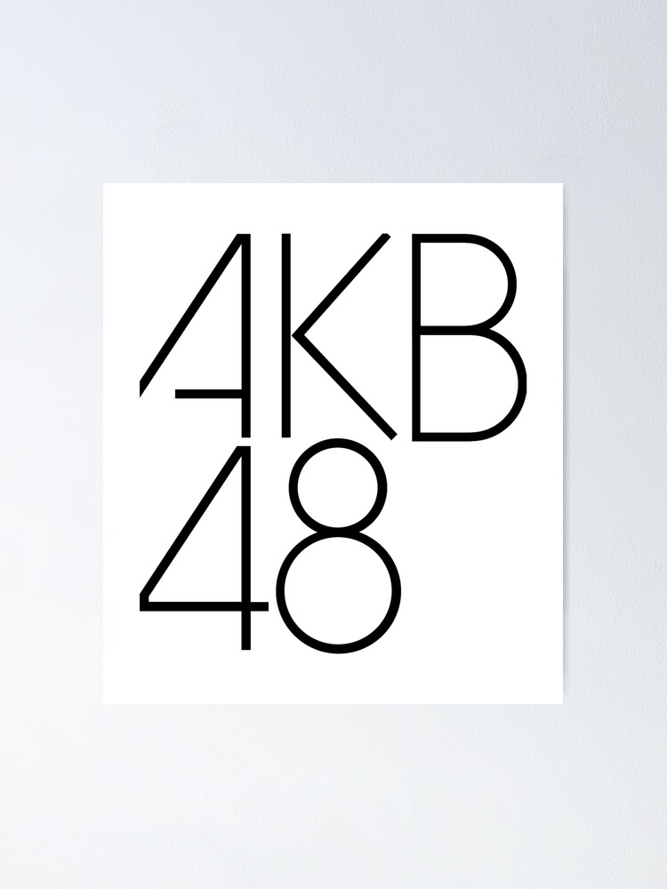 "AKB48 Logo - AKB 48 Japanese Idol Group Logo Schwarz" Poster von ...