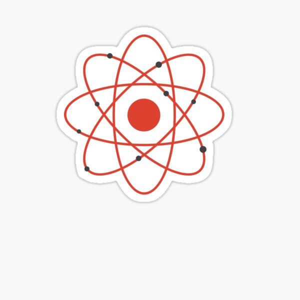 "atom" Sticker for Sale by GRATULACJE | Redbubble