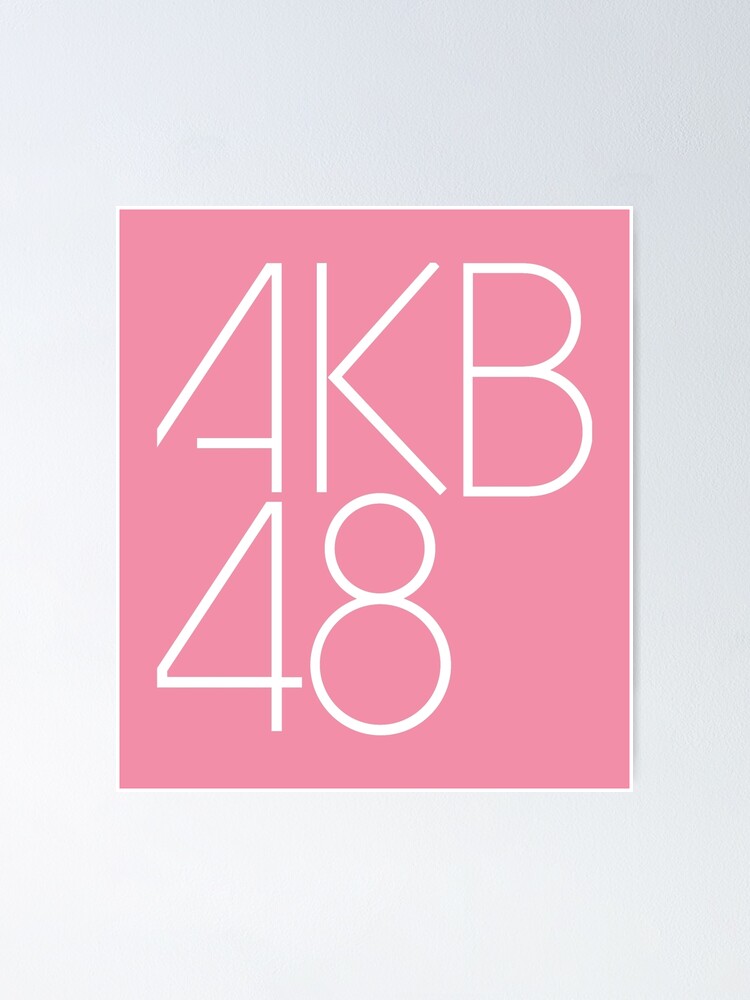 "AKB48 Logo - J-Pop AKB Japanese Idol Group Logo Original Pink und Weiß ...