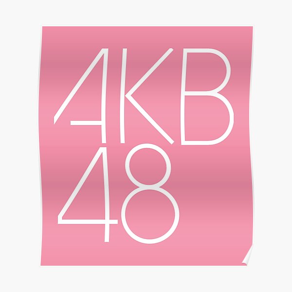 "AKB48 Logo - J-Pop AKB Japanese Idol Group Logo Original Pink und Weiß ...