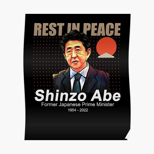 "Rip Shinzo Abe - Ruhe in Frieden Shinzo Abe Ehemaliger japanischer ...