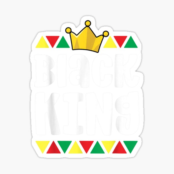 "Black History s For Boys Kids Black King African Pride" Sticker for ...