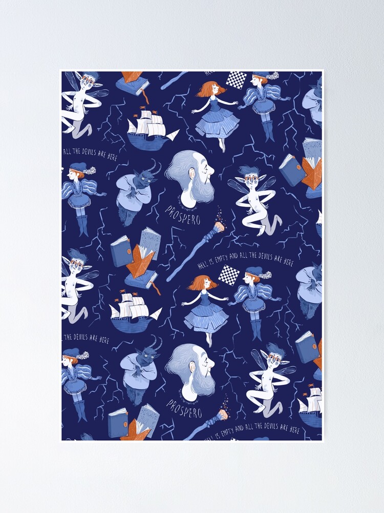 "Shakespearean pattern -the Tempest" Poster by fabiomancini | Redbubble