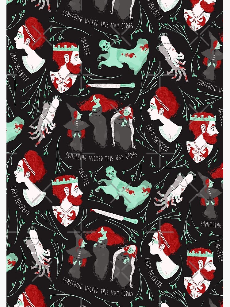 "Shakespearean pattern - Macbeth" Framed Art Print for Sale by Fabio ...