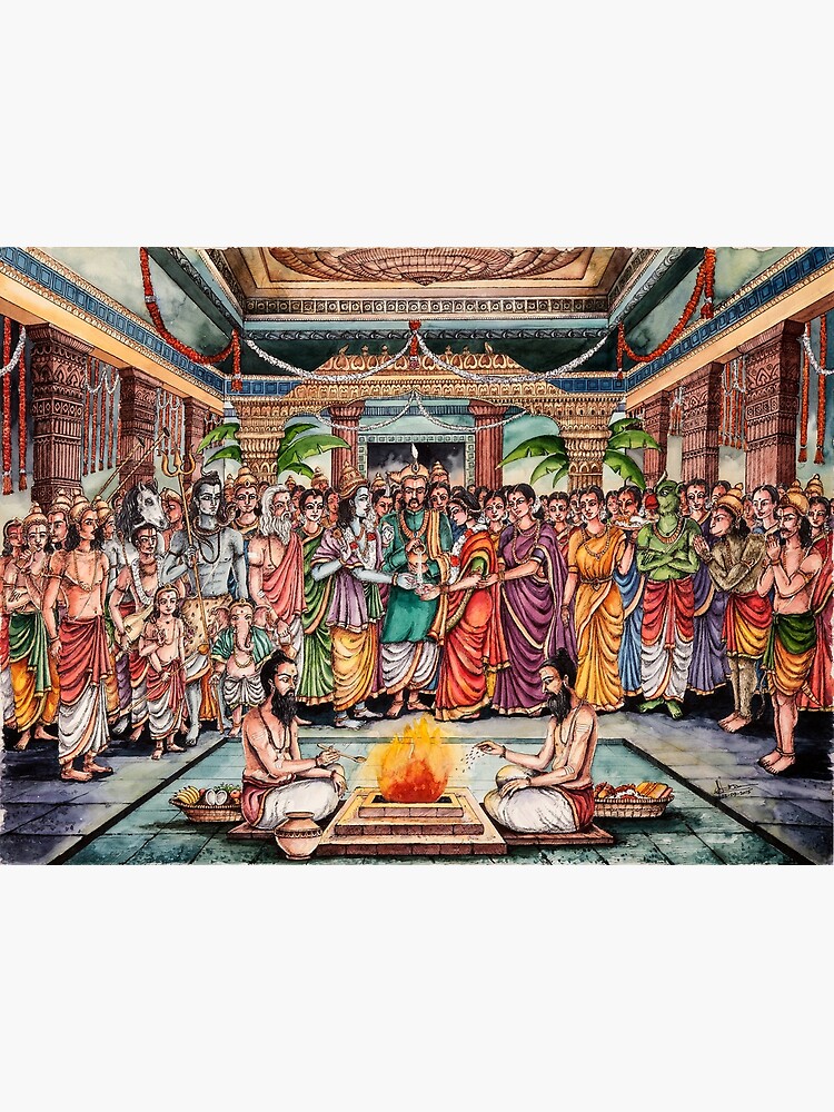 "The wedding of the Gods " Poster for Sale by aparna-art | Redbubble