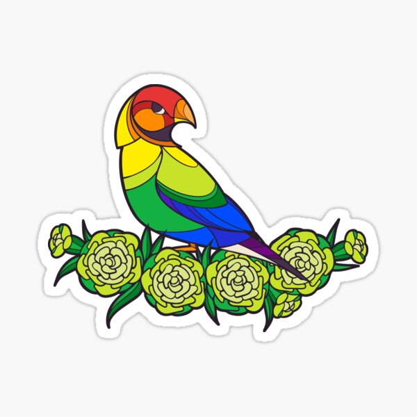 "Pride Birds - LGBT" Sticker for Sale by wanderingkotka | Redbubble