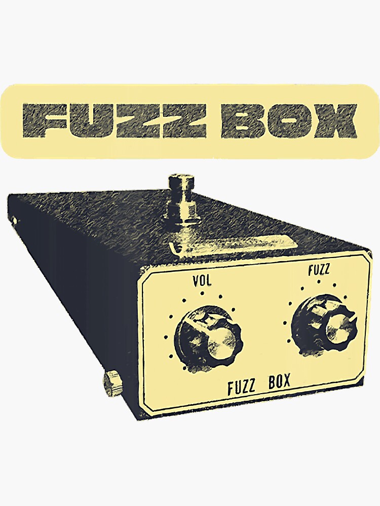 "Fuzz Box" Sticker for Sale by OBDULSEPULVEDA | Redbubble