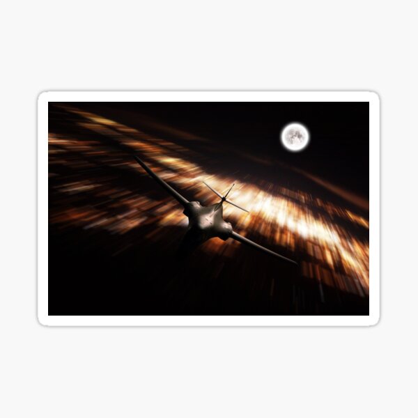 "Bone Inbound" Sticker for Sale by aviationart | Redbubble