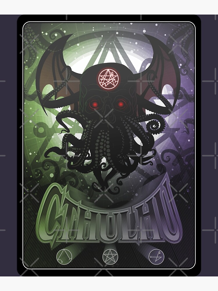 "Vintage Retro Cthulhu H. P. Lovecraft The Call of Cthulhu" Poster for ...