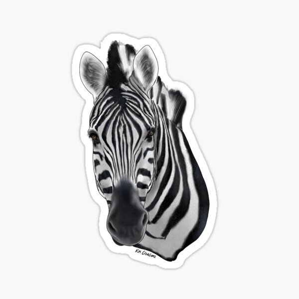 "Zebra" Sticker for Sale by KMCreations239 | Redbubble