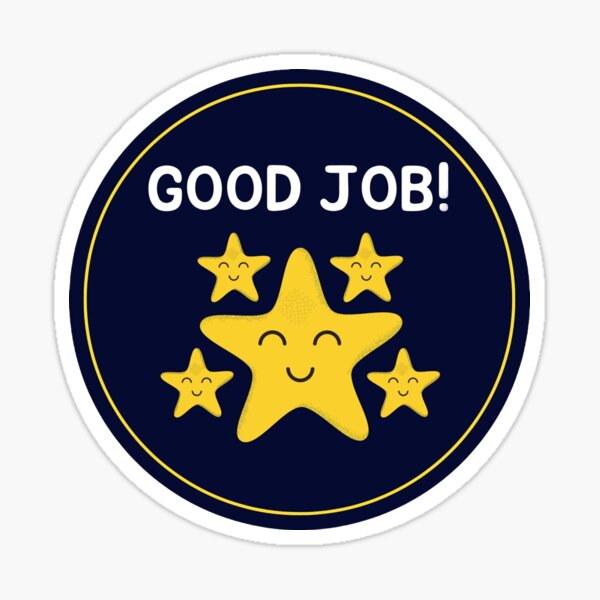 "Good Job Stickers Design " Sticker for Sale by Mclion | Redbubble