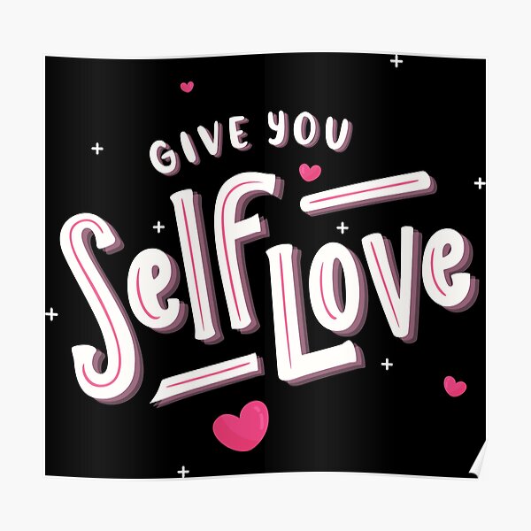 Póster «Darte amor propio con corazones | Amor propio | Cotizaciones de ...