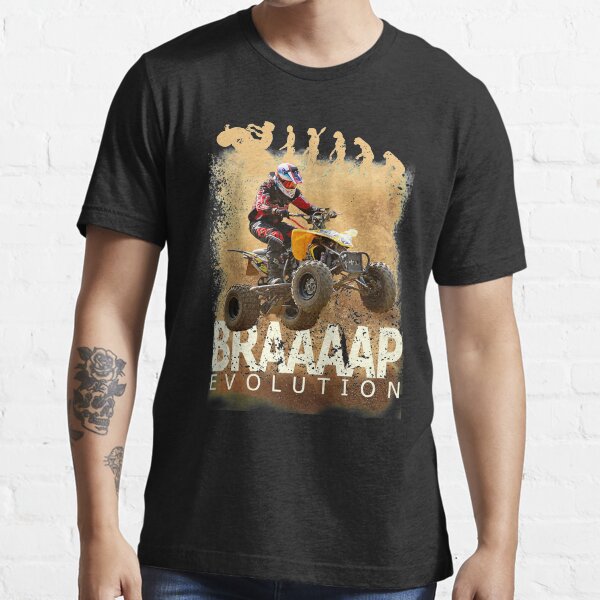 "Motocross ATV Quad Bike BRAP Evolution" T-shirt for Sale by vince58 | Redbubble | atv t-shirts ...